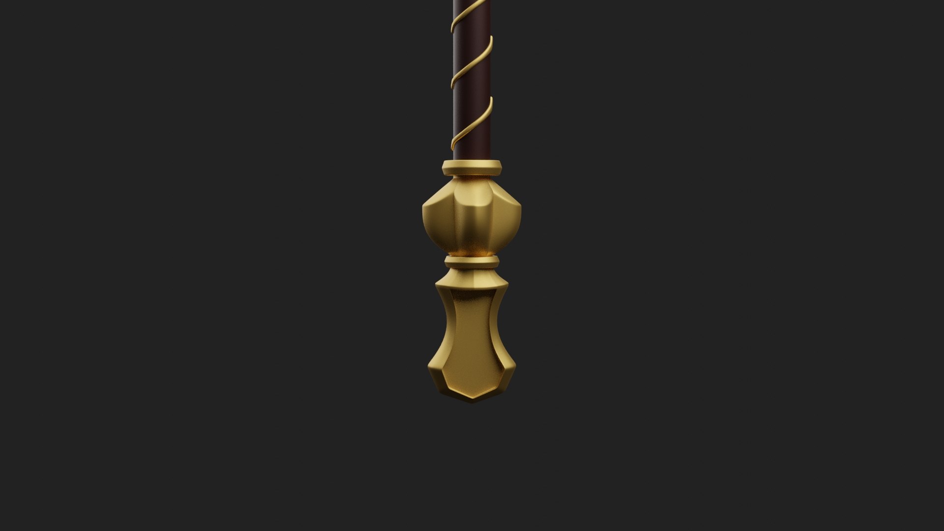 3D Model Wizard Staff 3D Model - TurboSquid 2058108