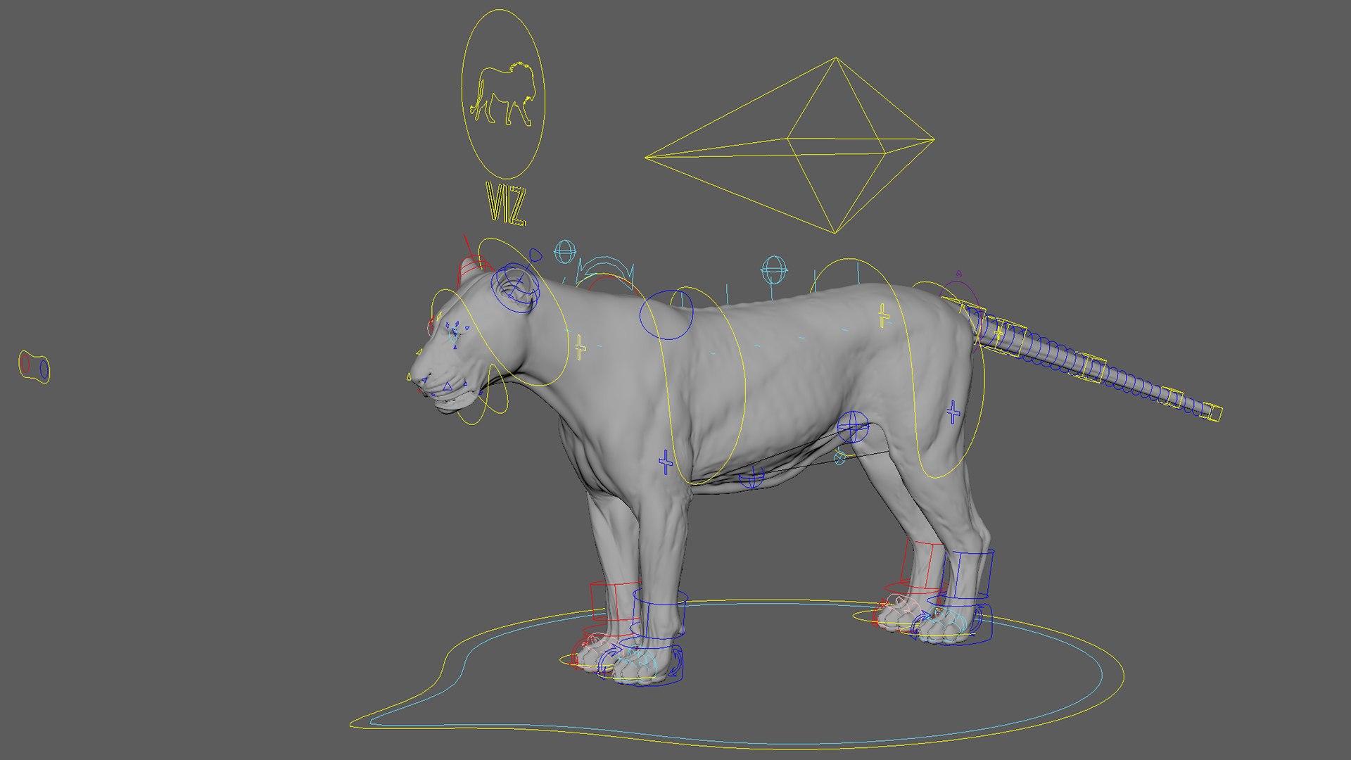 3D Lion RIGGED model - TurboSquid 1756731