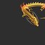 Golden Dragon Animation 3d Model