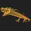 Golden Dragon Animation 3d Model
