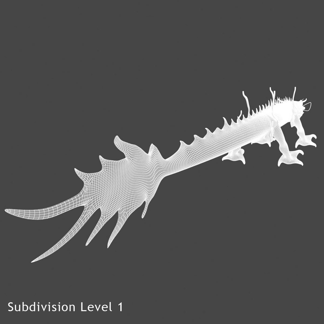 Golden Dragon Animation 3d Model