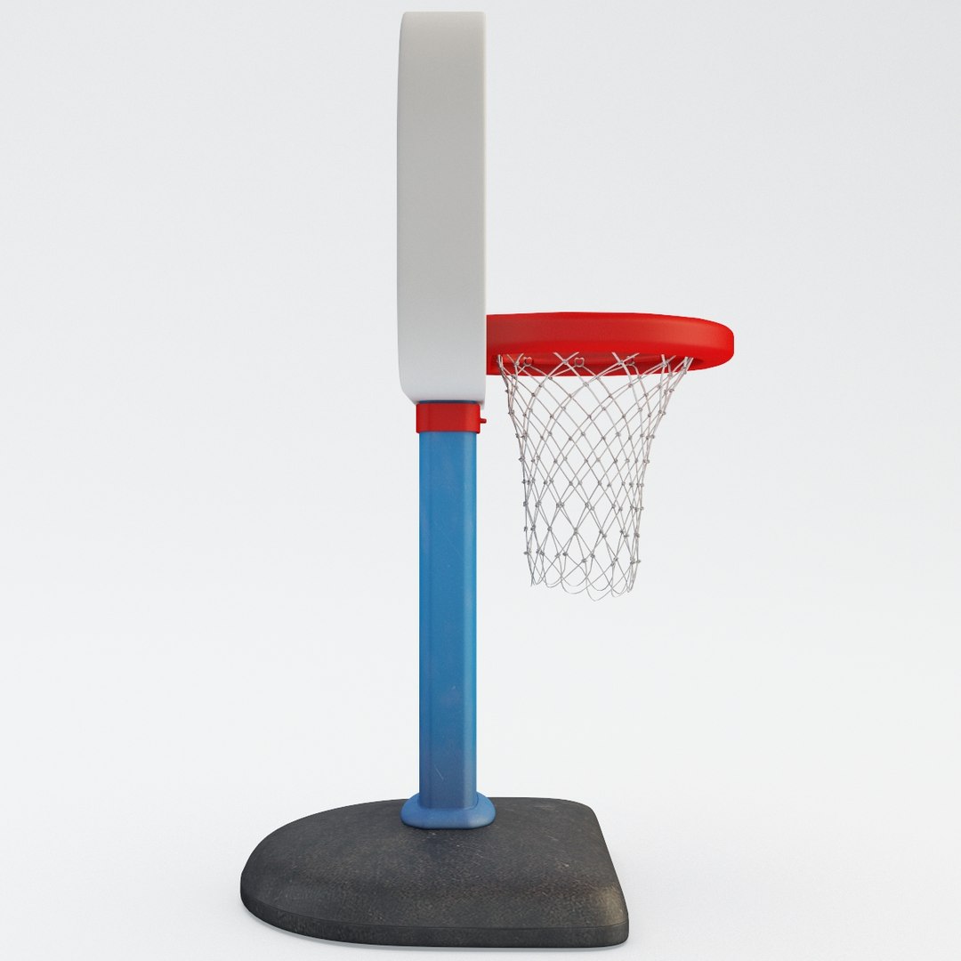 3ds Max Little Kids Basketball Hoop