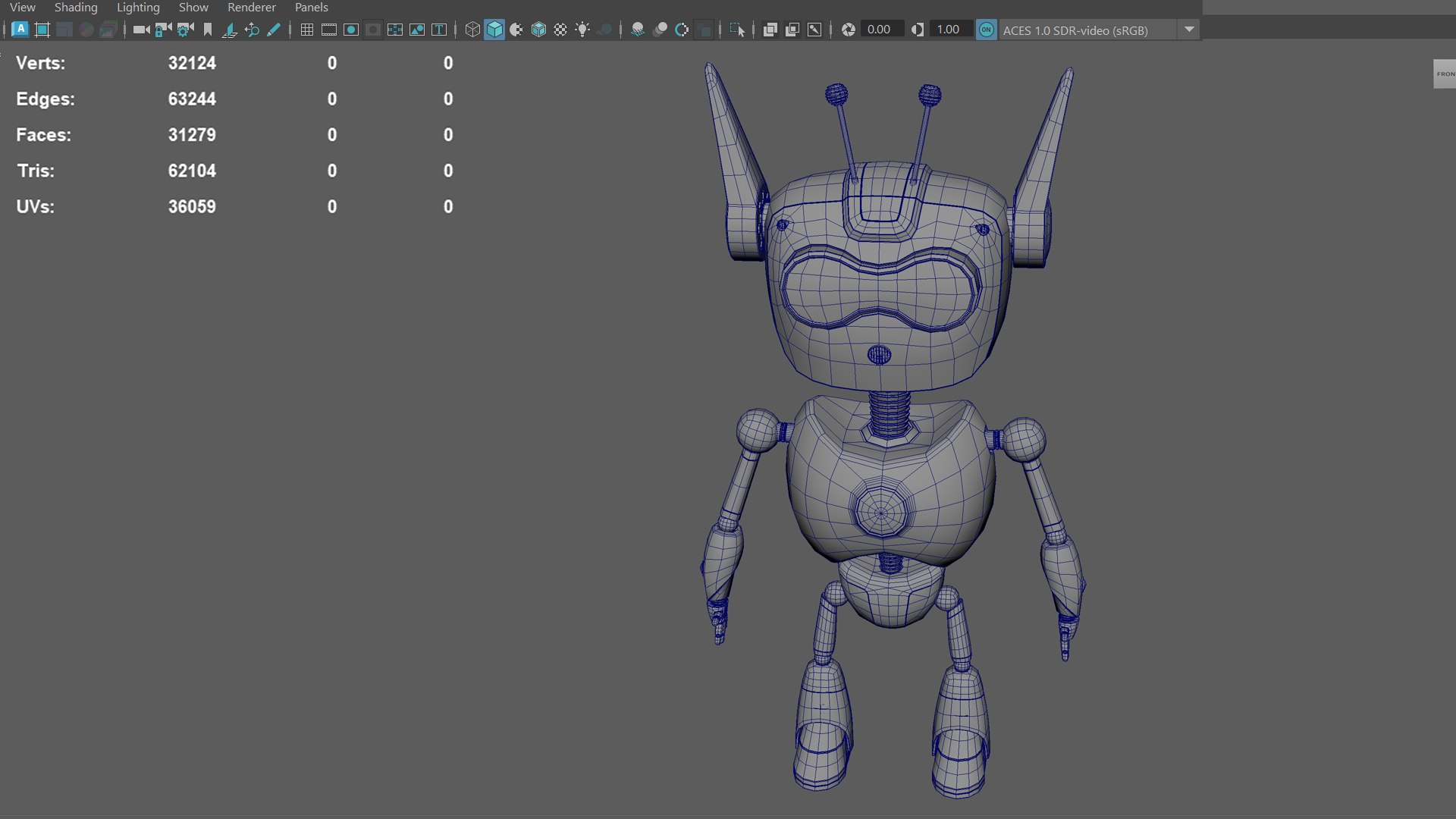 3D 3D Robotic Character ROBO VT-03 WITH RIG - TurboSquid 2273837
