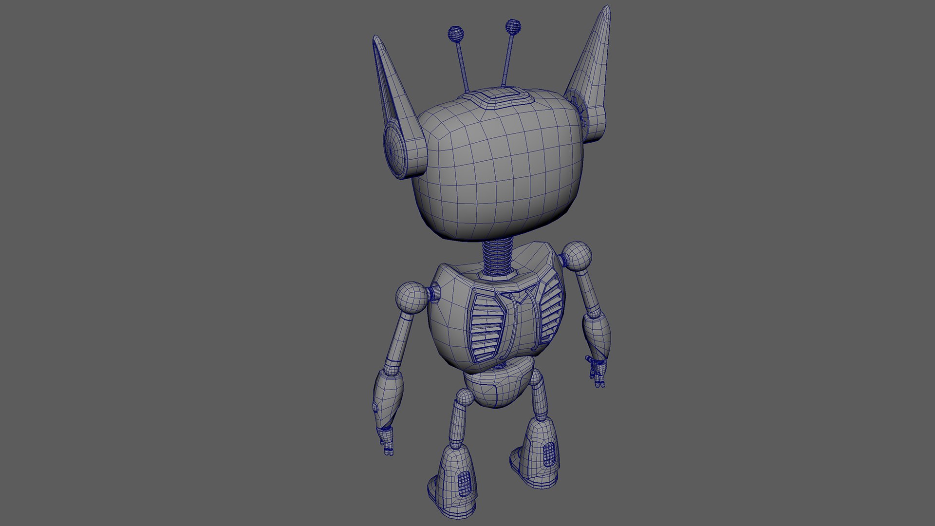 3D 3D Robotic Character ROBO VT-03 WITH RIG - TurboSquid 2273837