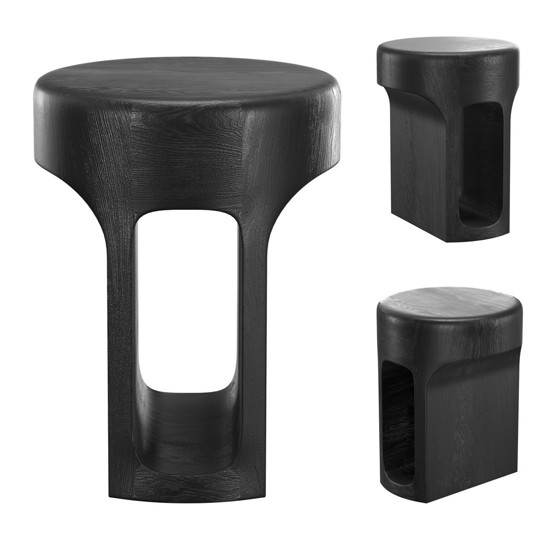 Bollard Side Table Teak Model - TurboSquid 2368571