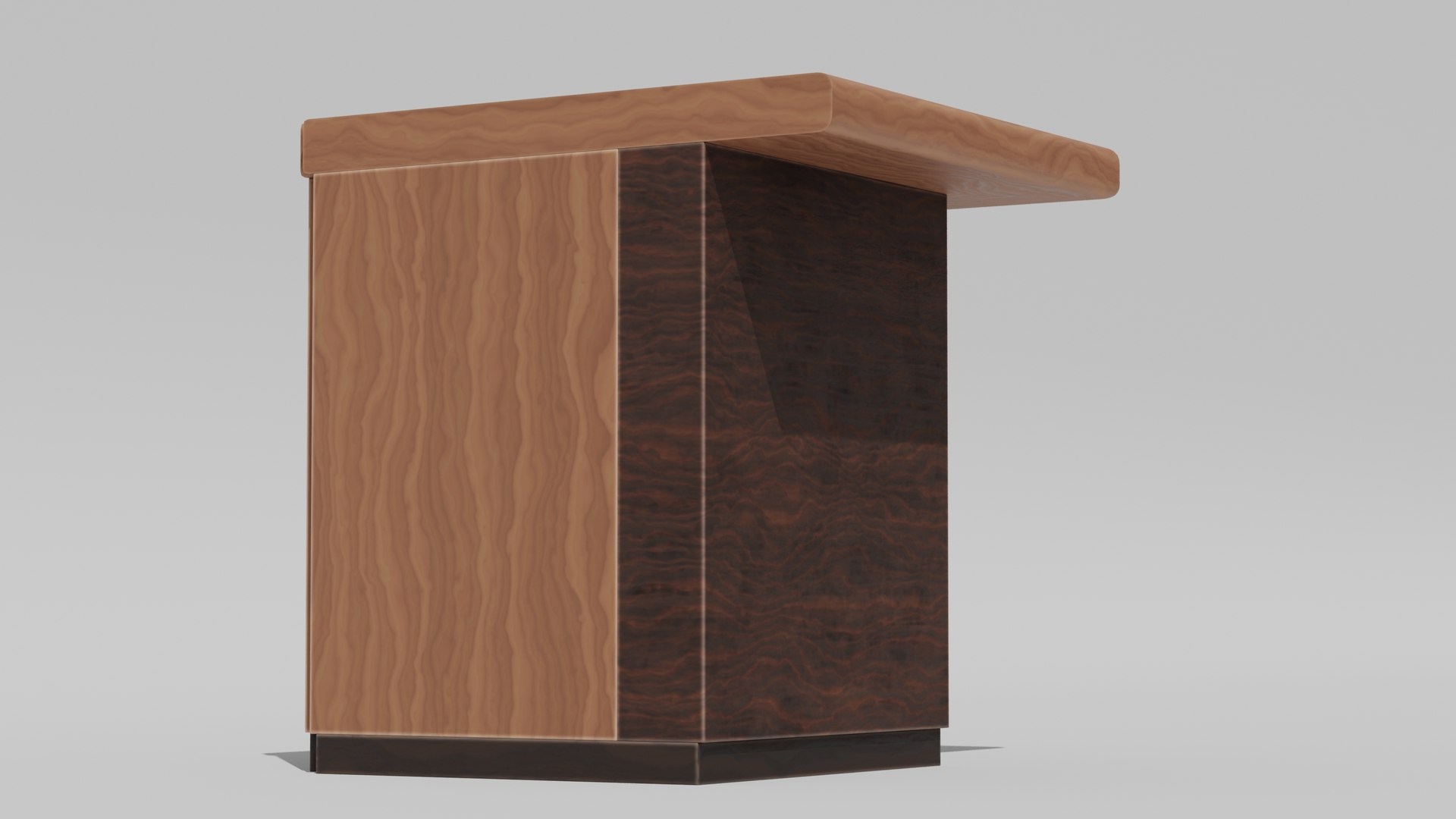 3D Japanese Furniture Kit - Counter 2 Of 7 Outer Corner Model ...