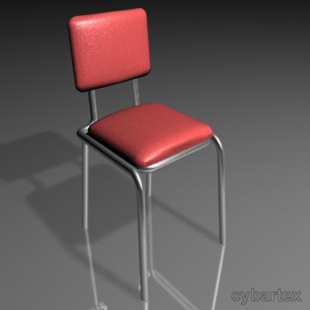 3d model cafe table chair