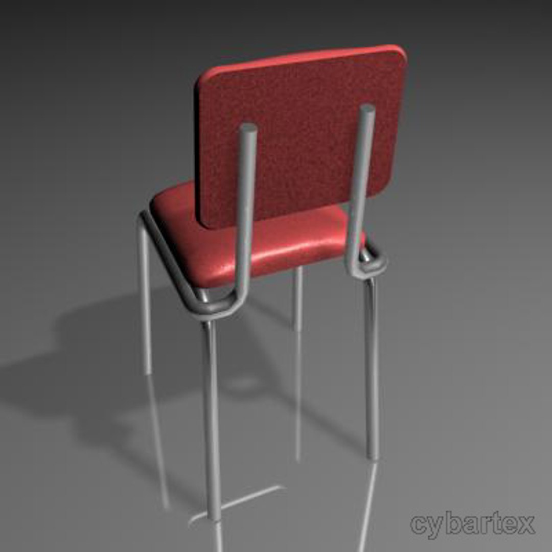 3d model cafe table chair