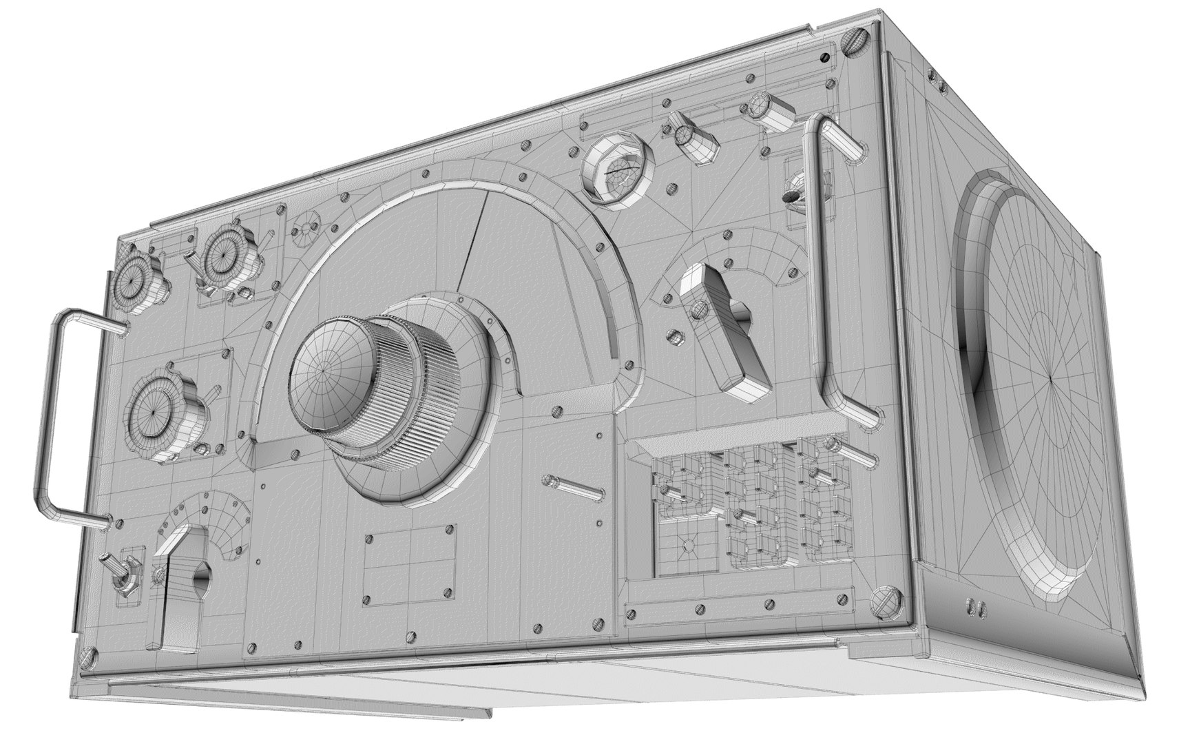 Marconi R1155 Radio Receiver 3D Model - TurboSquid 2324732