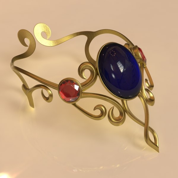 ornate elven bracelet 3d obj