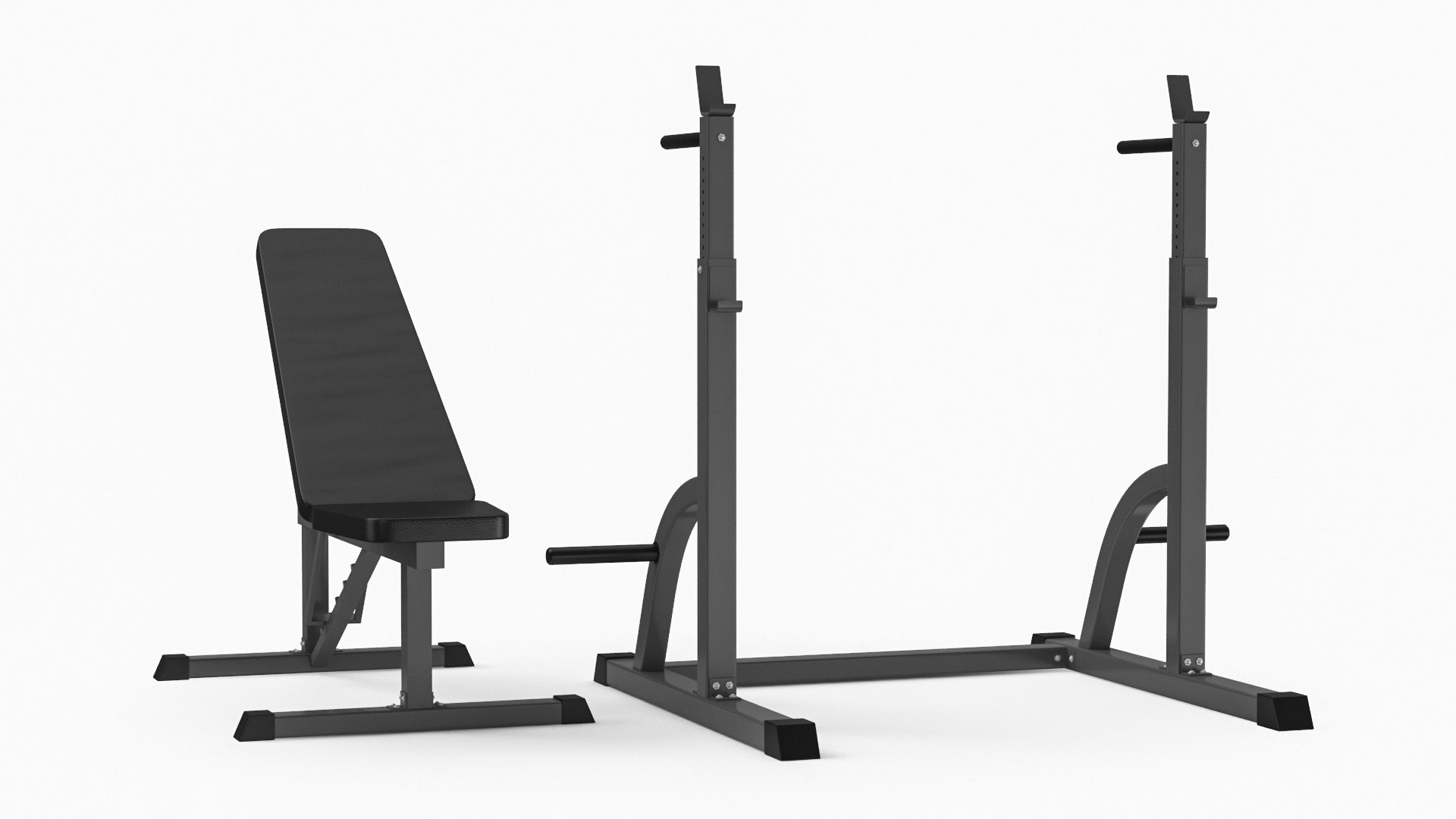 Bench Press With Barbell 3D Model - TurboSquid 2092015