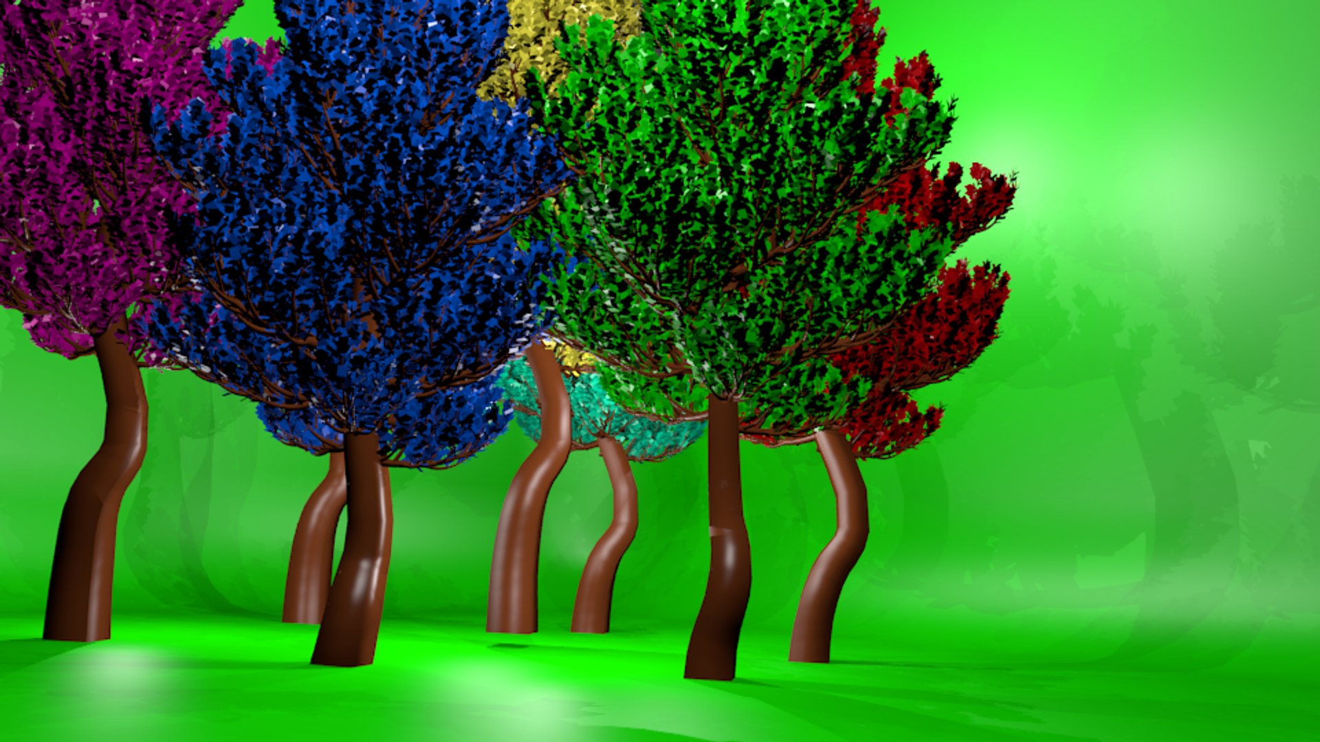 Fantasy Trees 3D Model - TurboSquid 1316641