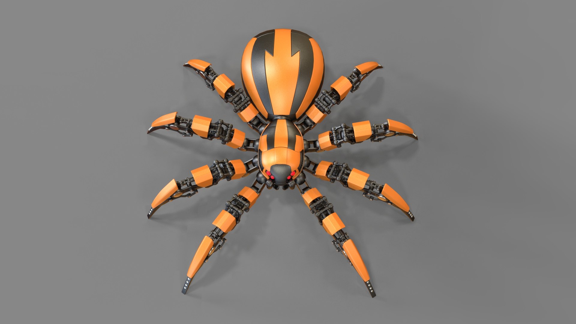 3d C4d Robot Spider