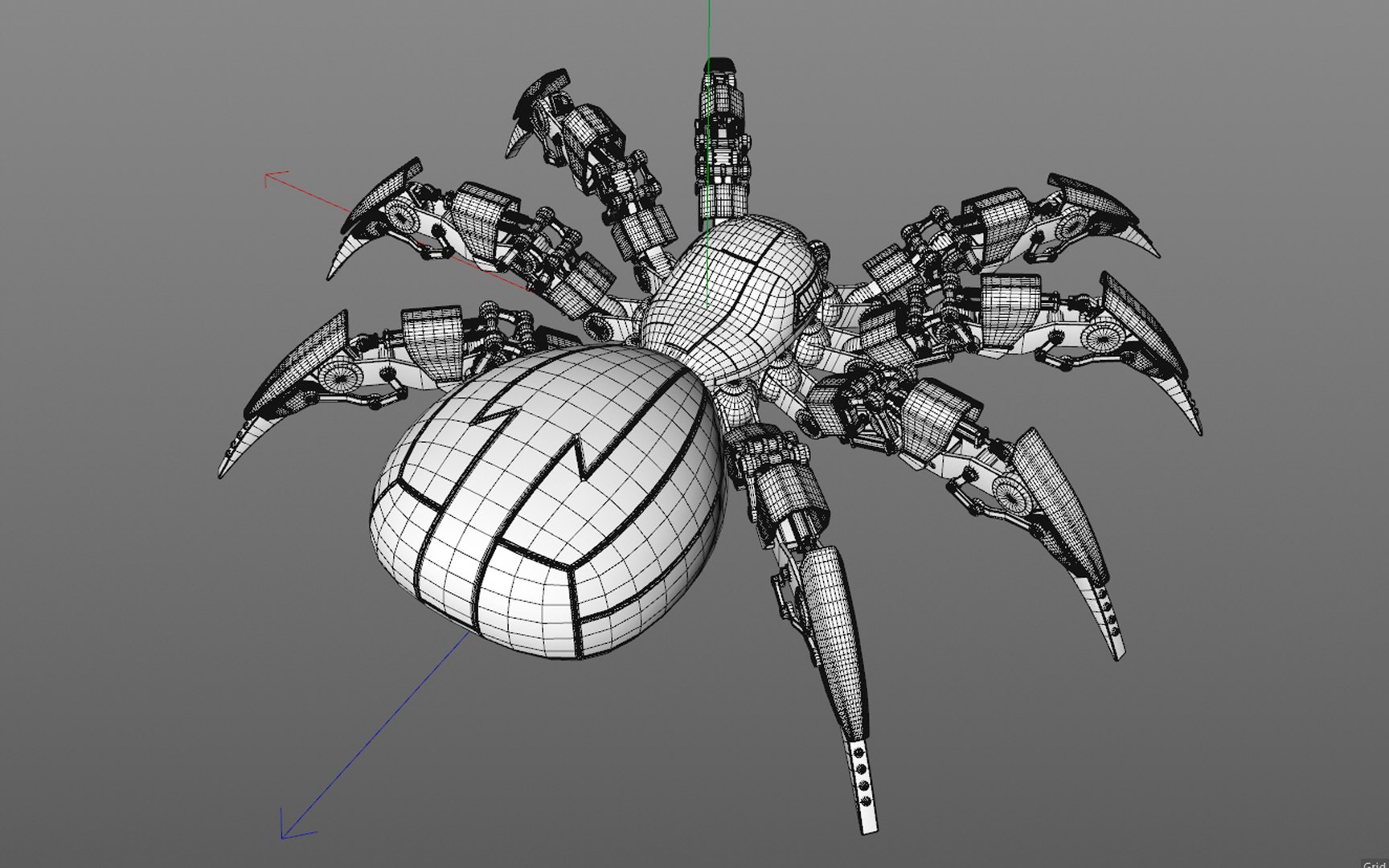3d C4d Robot Spider