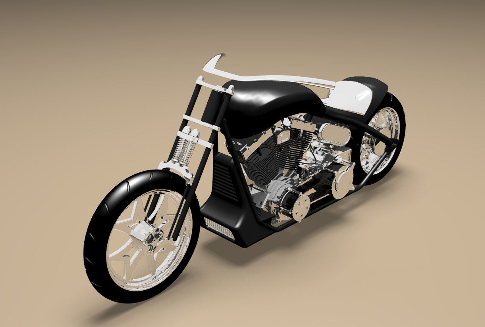 3d Model Custom Motorbike