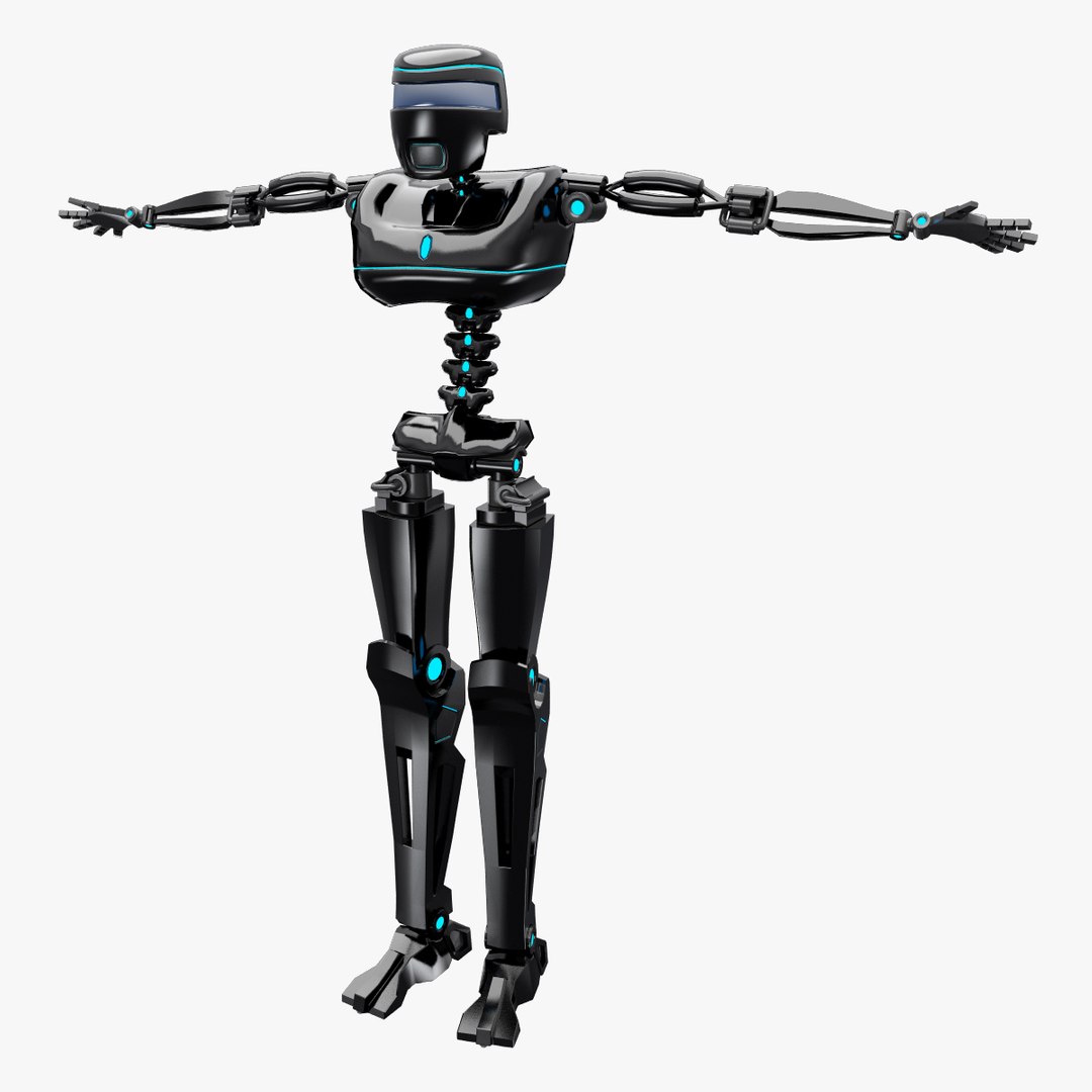 3d robot android