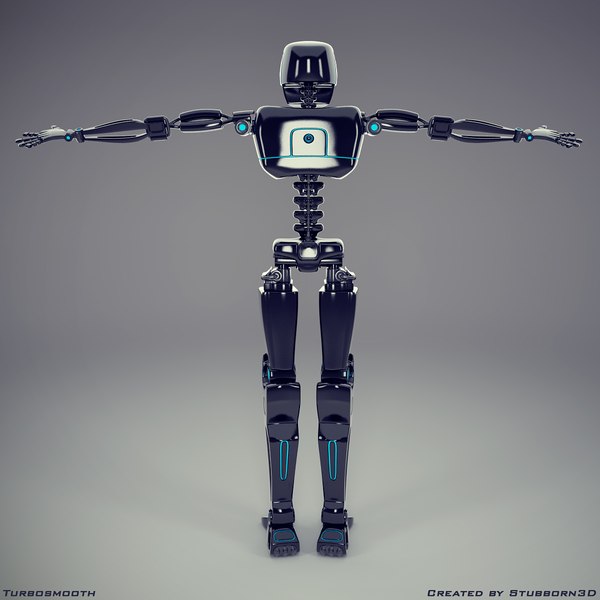 3d robot android