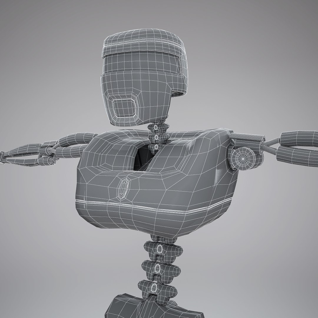 3d robot android