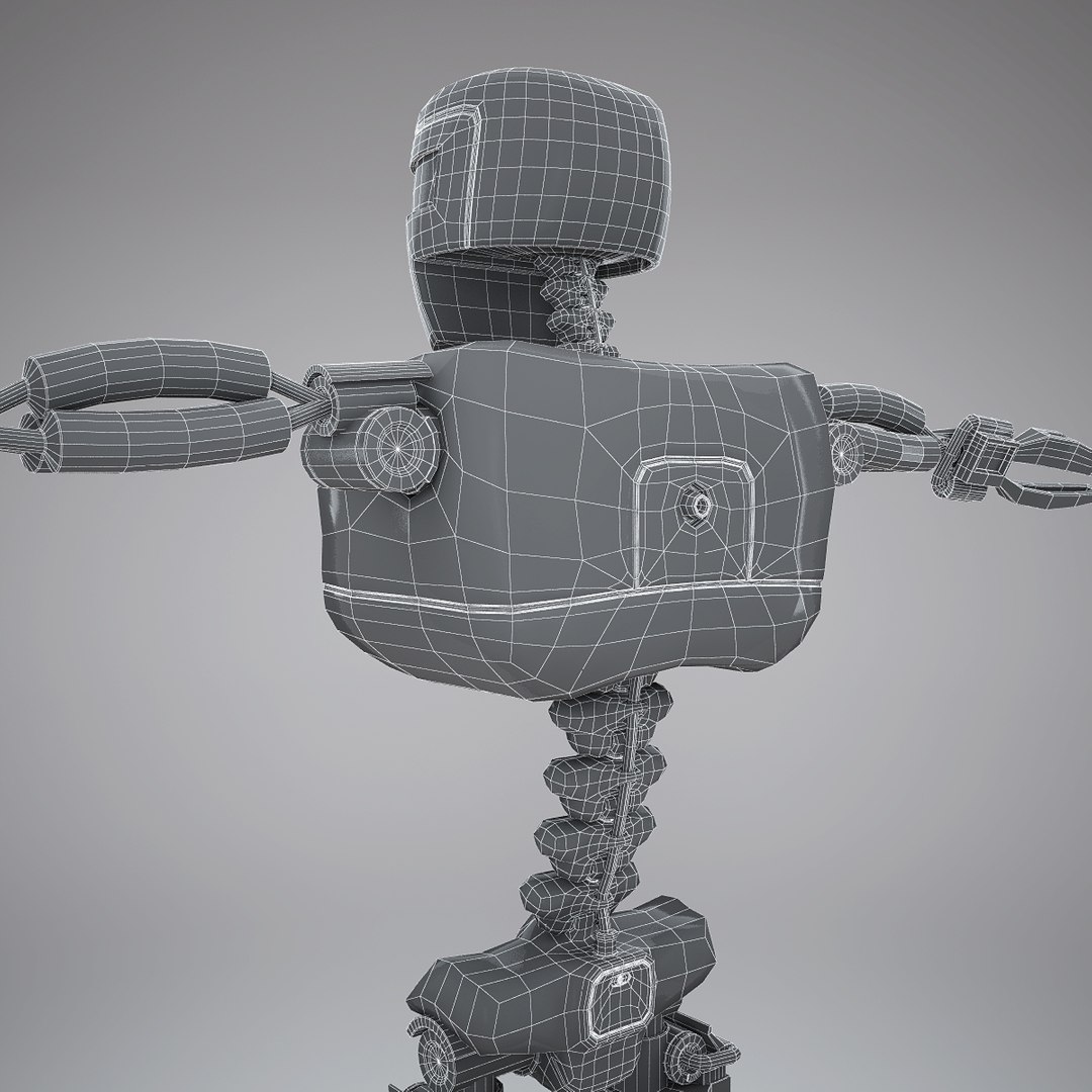 3d robot android