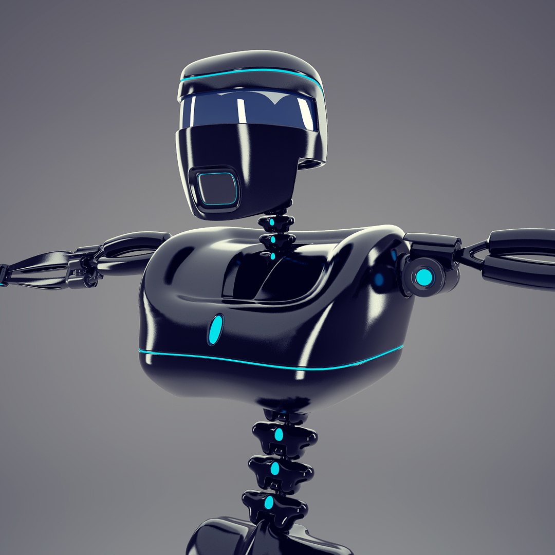 3d robot android
