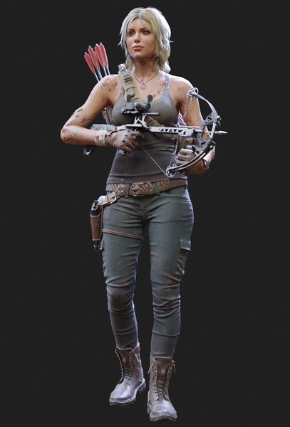 SurvivorWoman Unreal Unity 3D model - TurboSquid 1879861