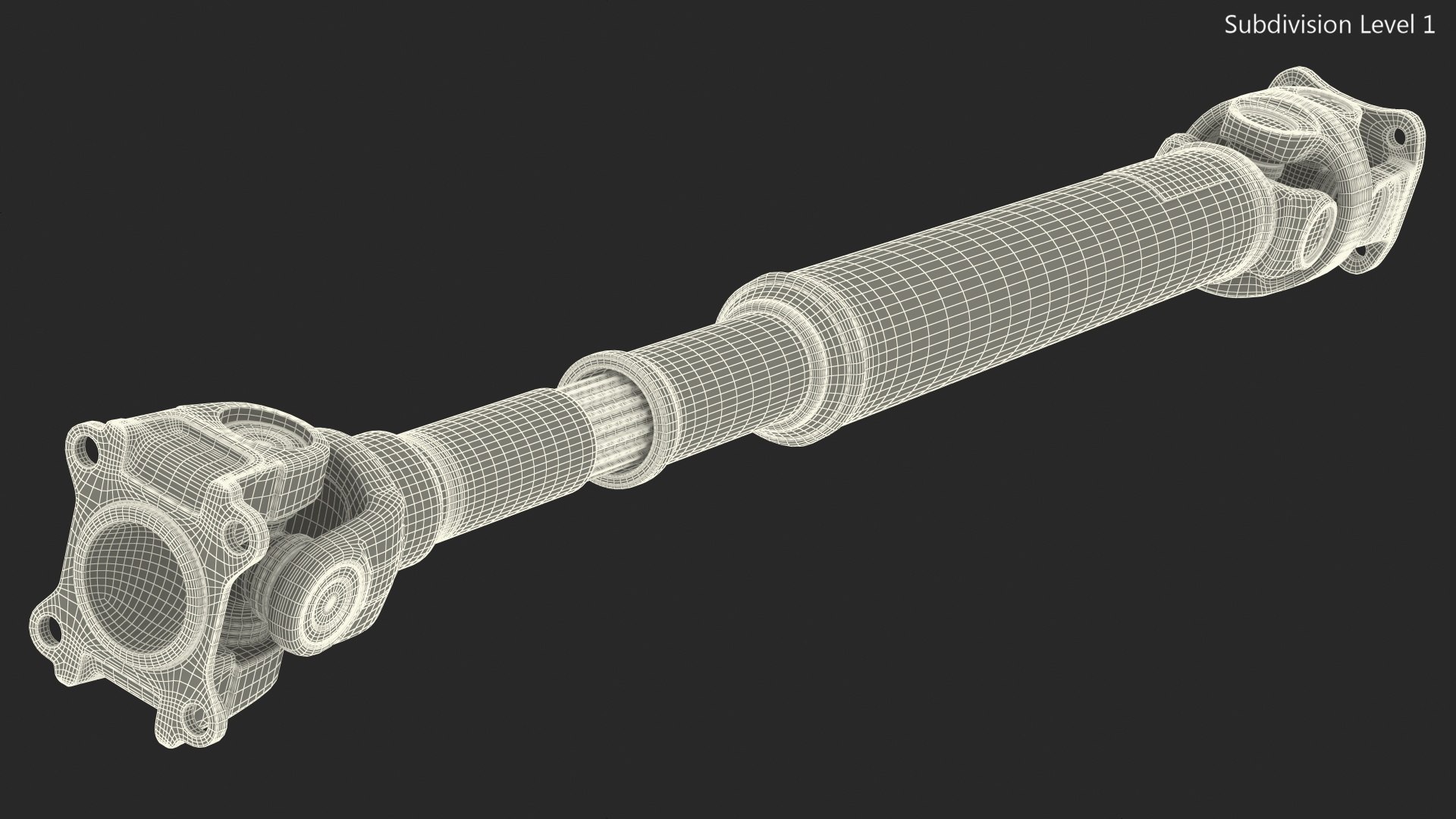 3D model Rear Prop Shaft Black - TurboSquid 1980934