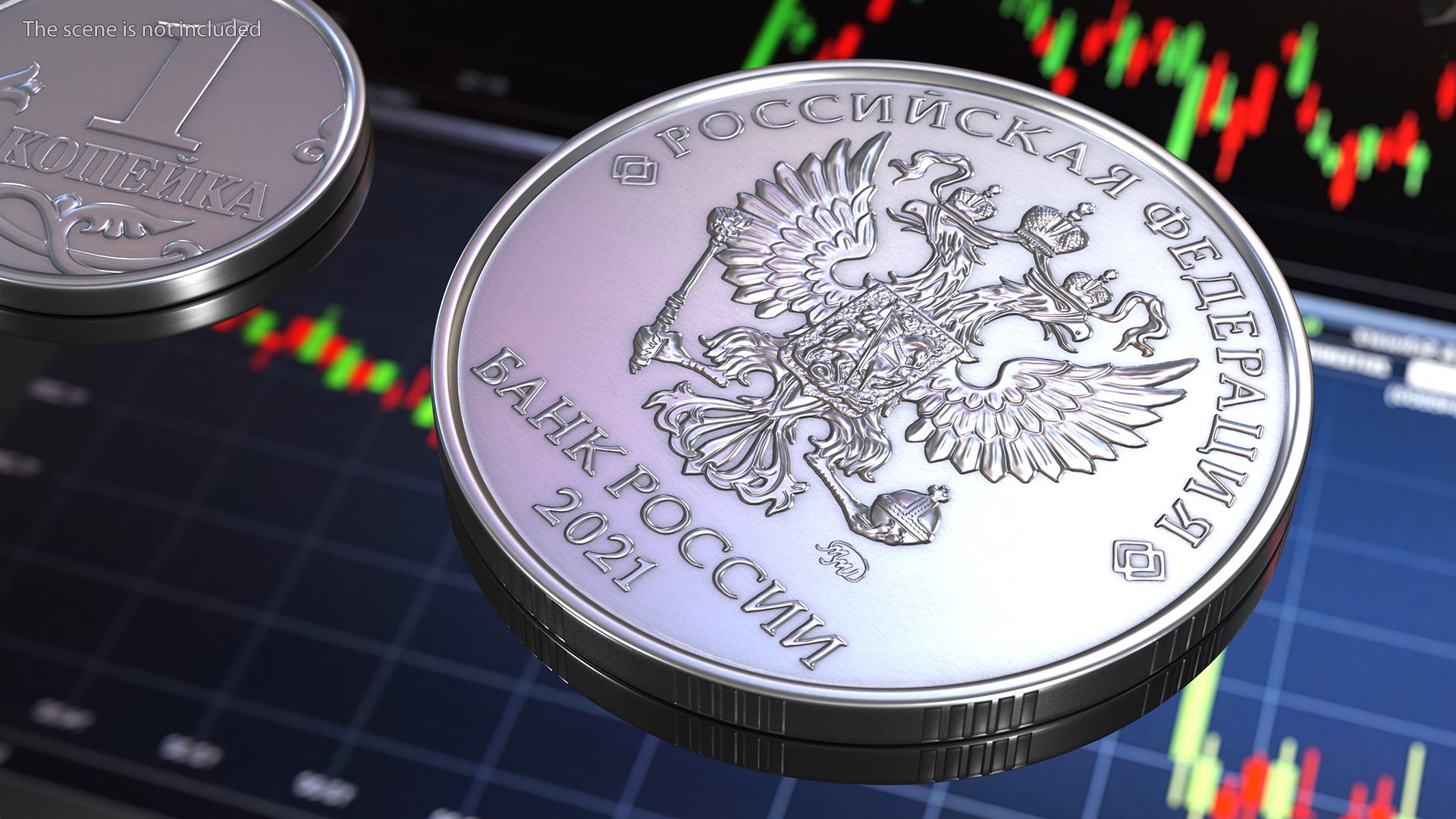 3D Model Russian 5 Rubles Coin - TurboSquid 1767368