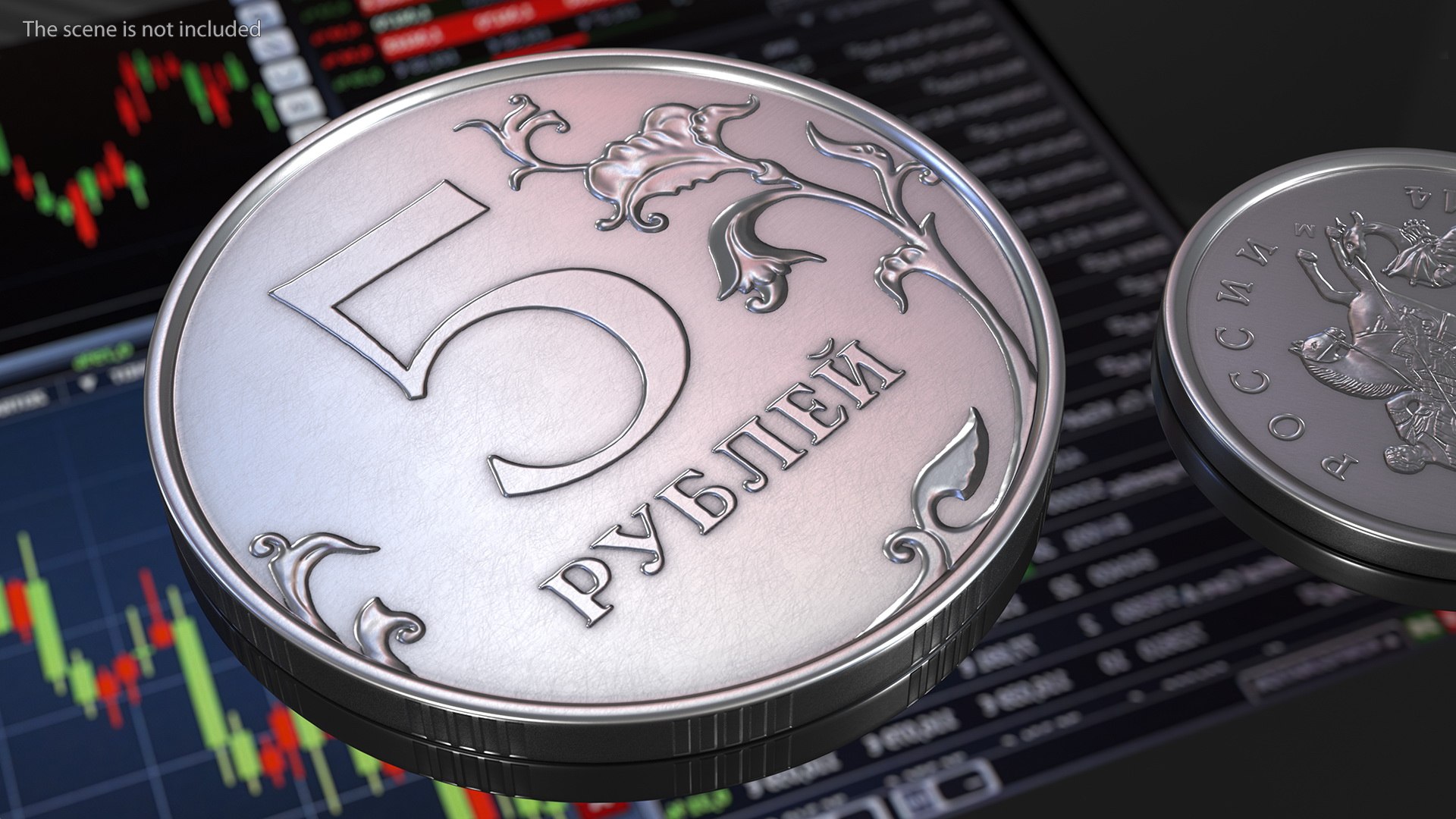 3D Model Russian 5 Rubles Coin - TurboSquid 1767368