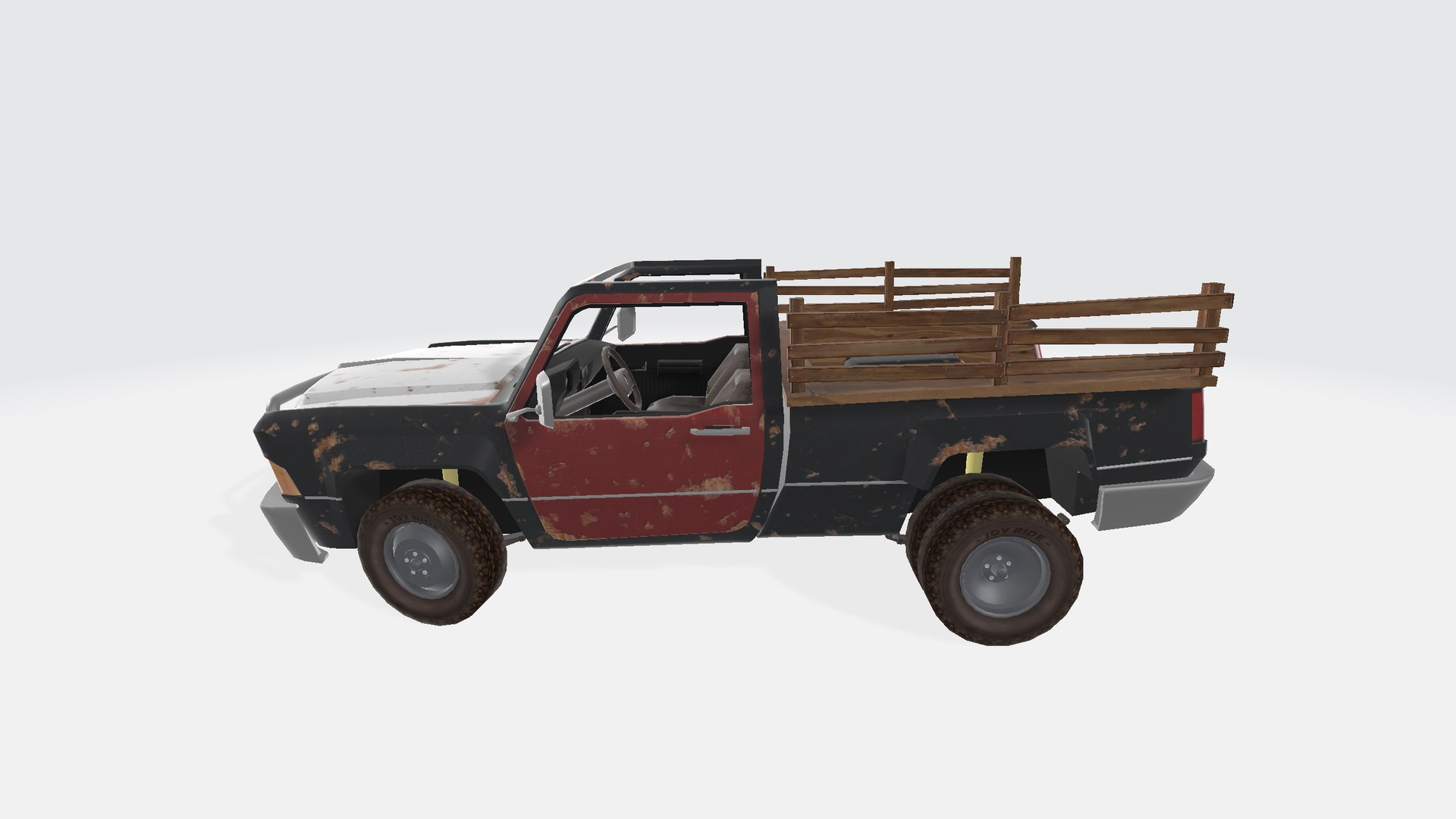 3D Kodiak Farm Car Black Model - TurboSquid 1491558