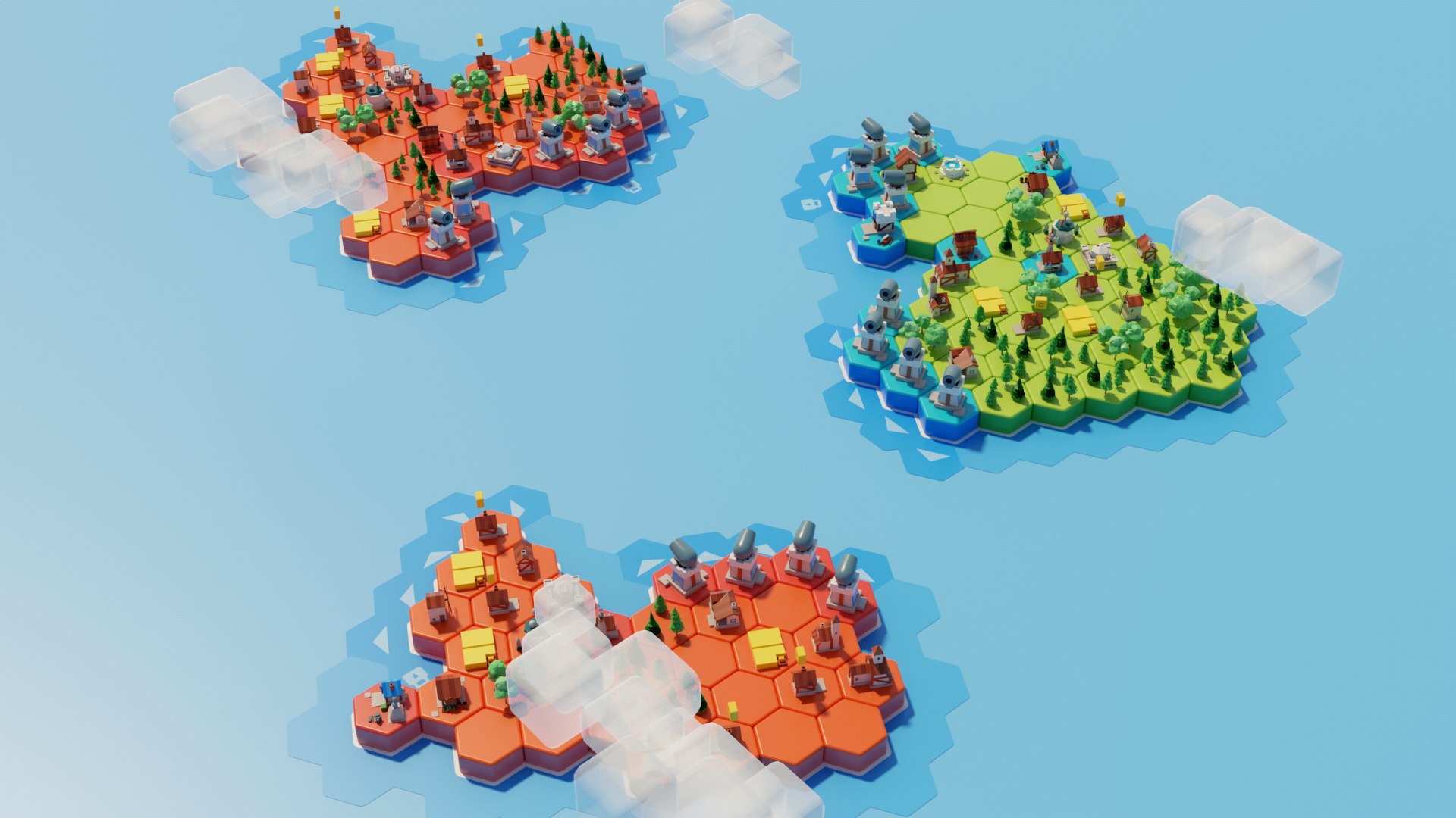 3D Tile Island Castle 2 - TurboSquid 1854382
