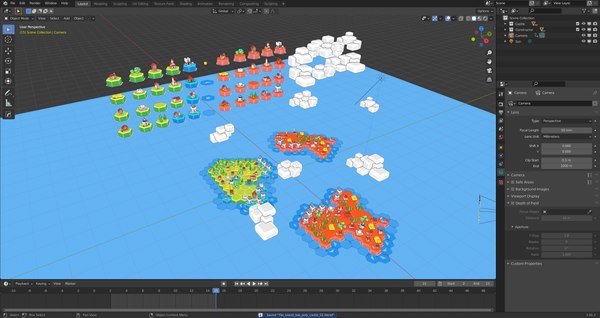 3D Tile island castle 2 - TurboSquid 1854382