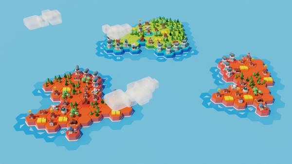 3D Tile island castle 2 - TurboSquid 1854382
