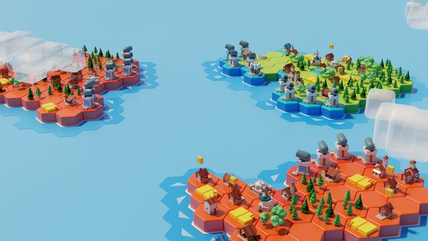3D Tile island castle 2 - TurboSquid 1854382