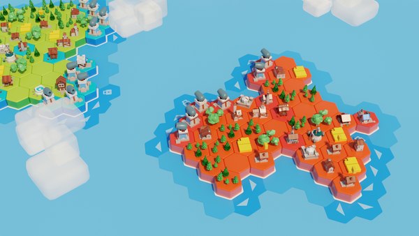 3D Tile island castle 2 - TurboSquid 1854382