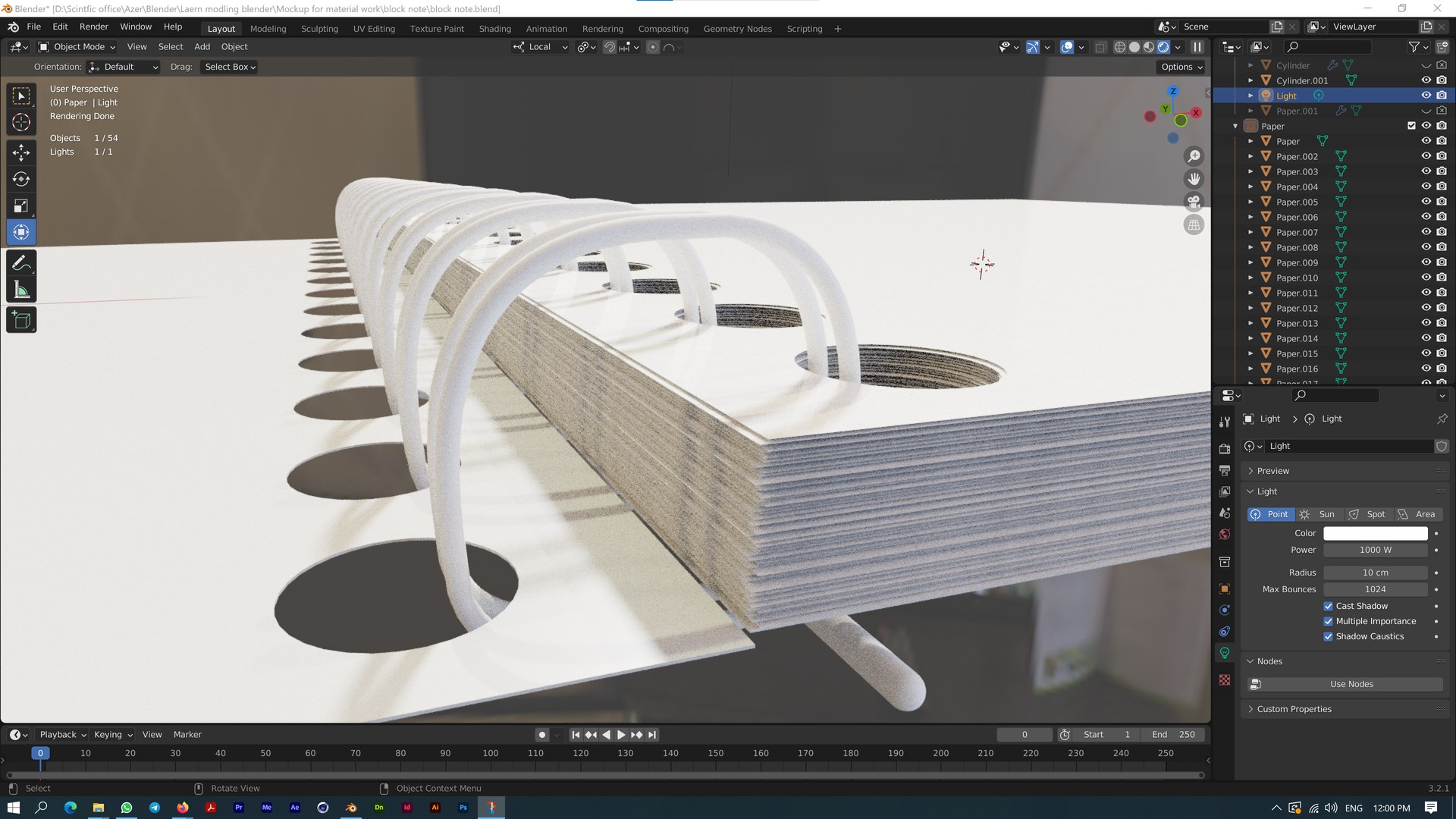 3D Block Note - TurboSquid 2081430