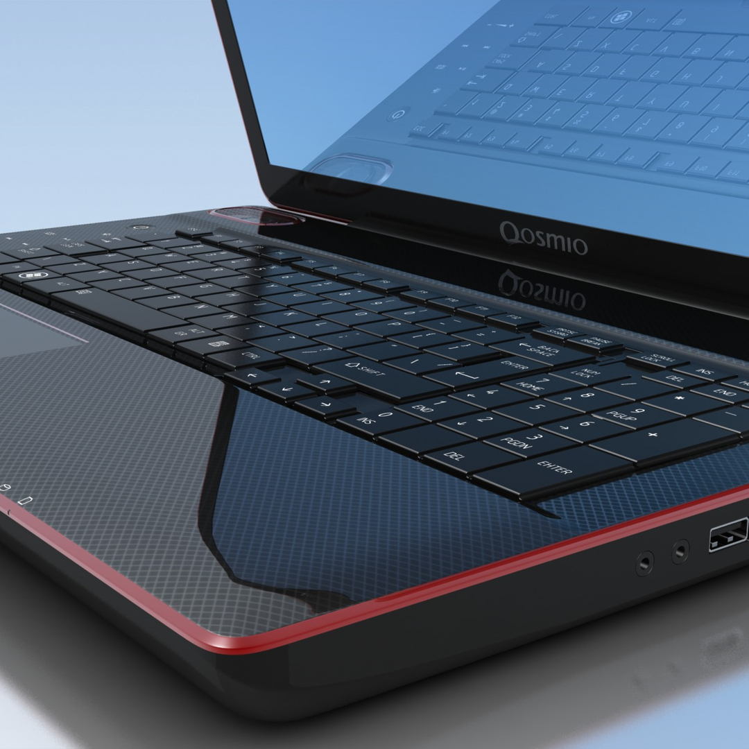 3d model notebook toshiba qosmio x500