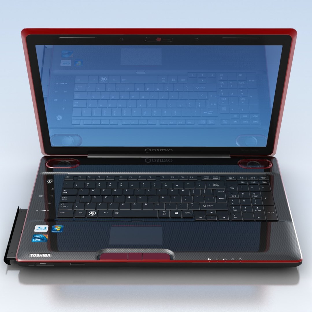 3d model notebook toshiba qosmio x500