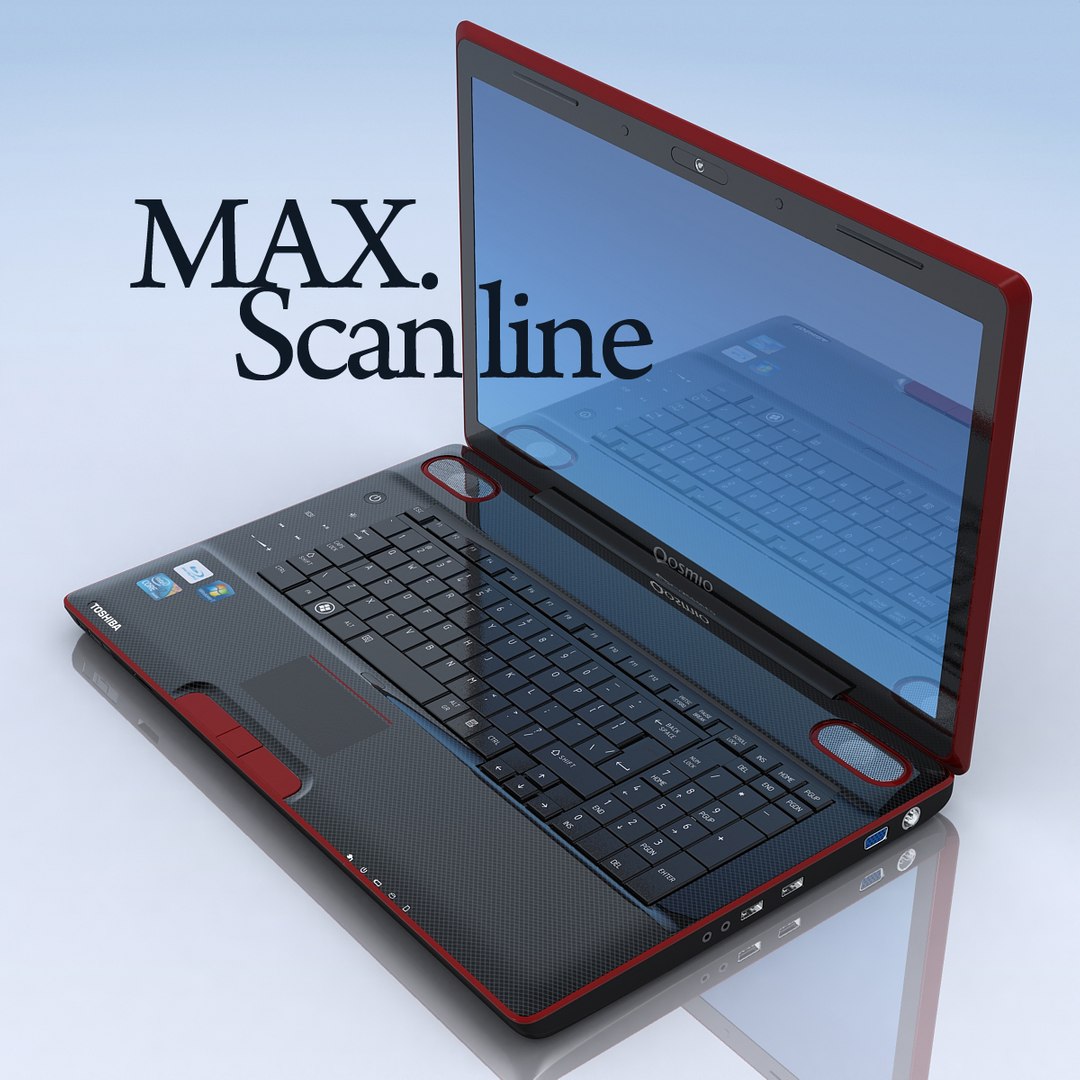 3d Model Notebook Toshiba Qosmio X500