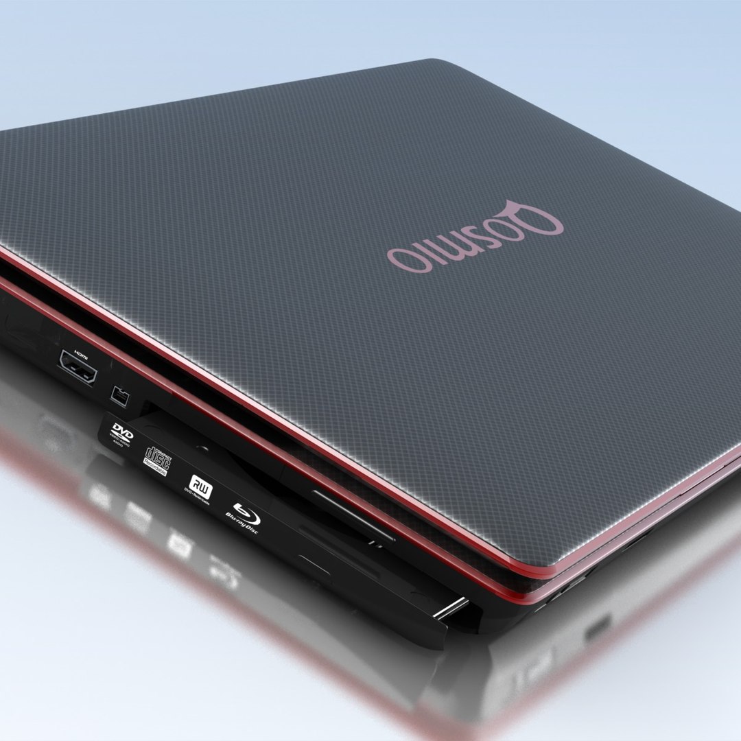 3d model notebook toshiba qosmio x500
