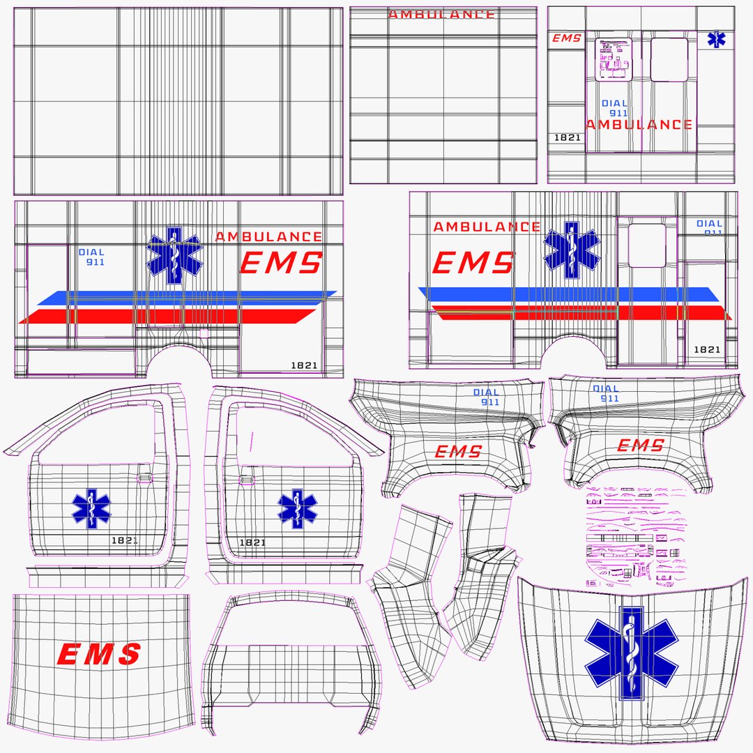 Medical EMS Set model - TurboSquid 1796984