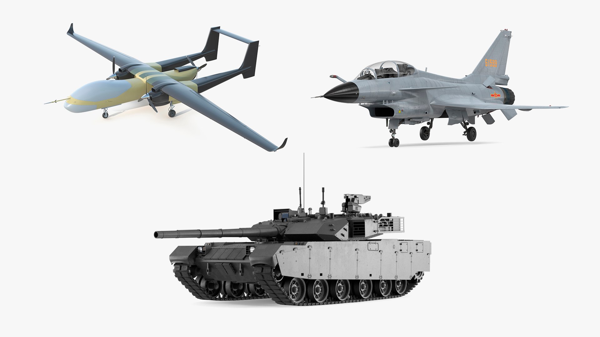 Chinese Army Defense Collection 3D model - TurboSquid 2125286