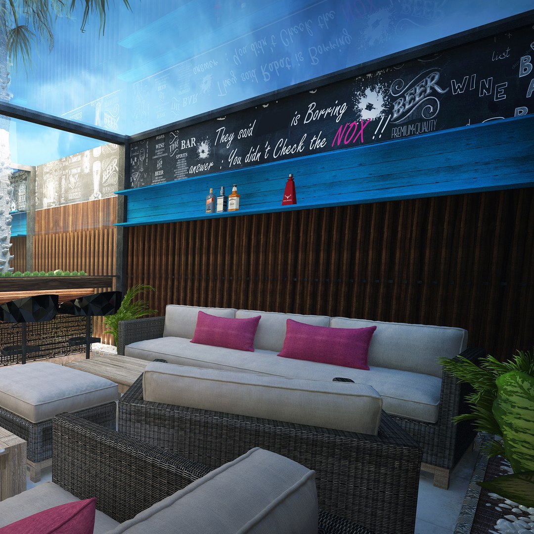 3D Model Scene Restaurant Bar Lounge - TurboSquid 1311469