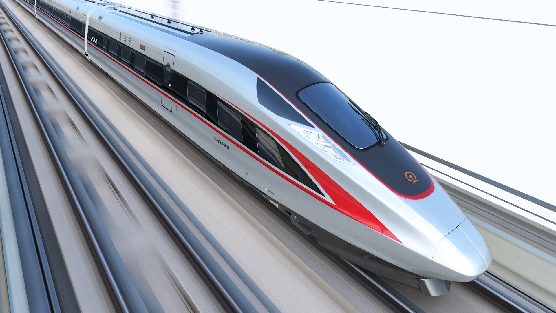 China High Speed Rail CR400AF Fuxing EMU 3D model - TurboSquid 1956448