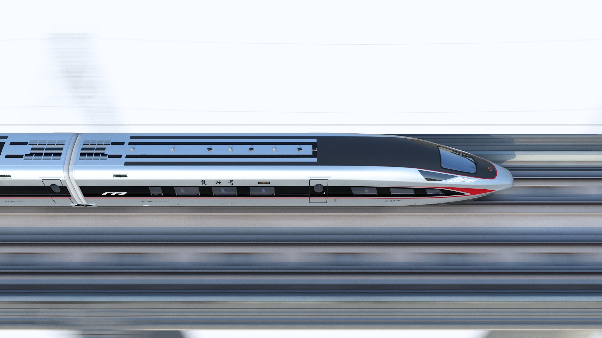 China High Speed Rail CR400AF Fuxing EMU 3D model - TurboSquid 1956448