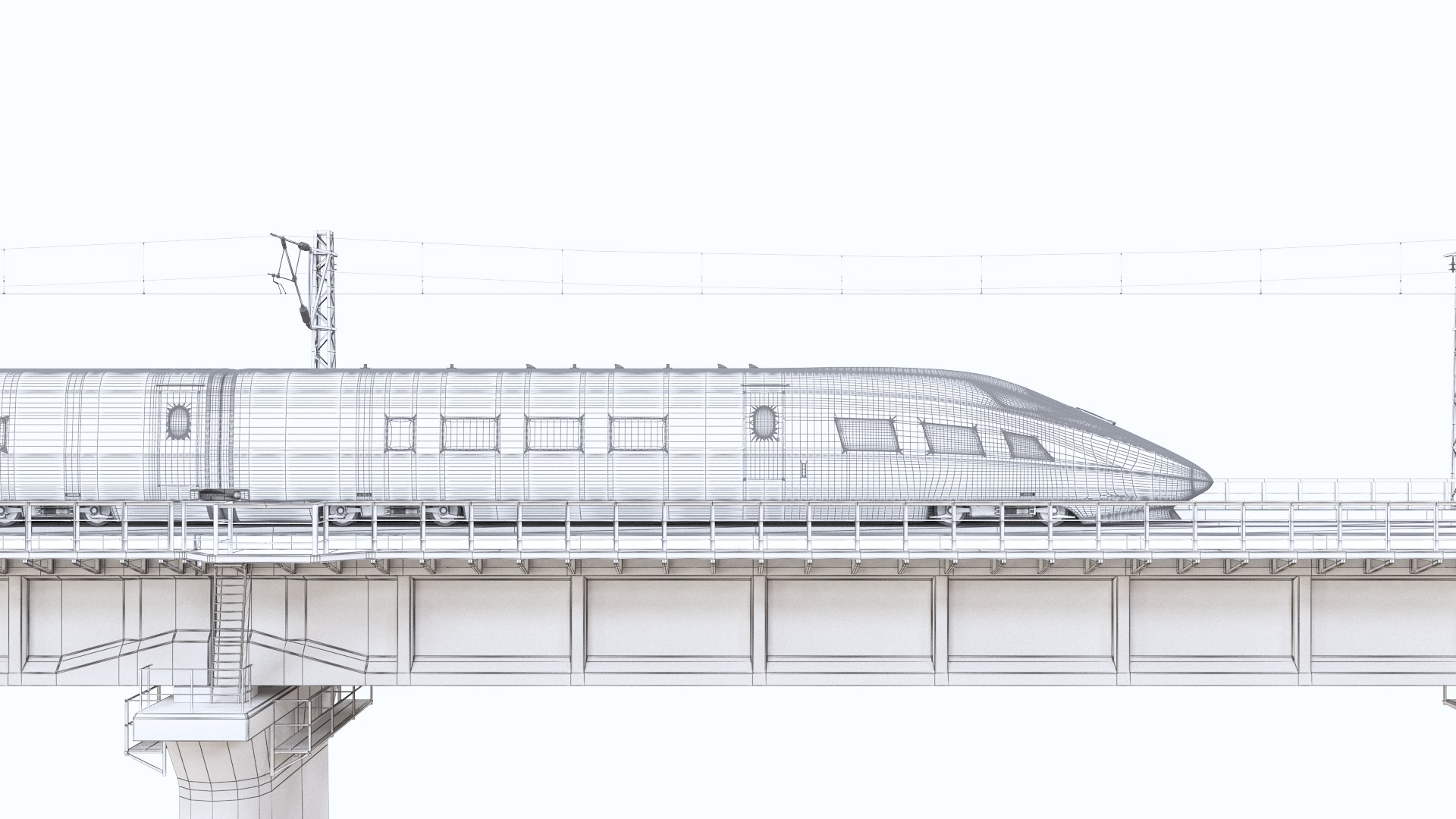China High Speed Rail CR400AF Fuxing EMU 3D Model - TurboSquid 1956448