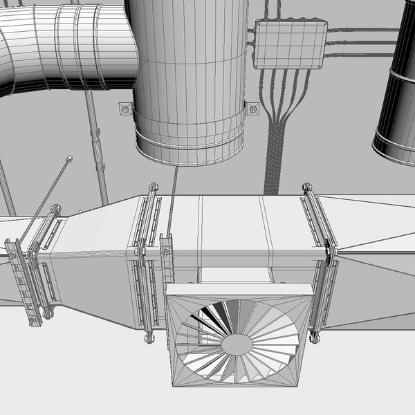 Ventilation set 3D - TurboSquid 1706996