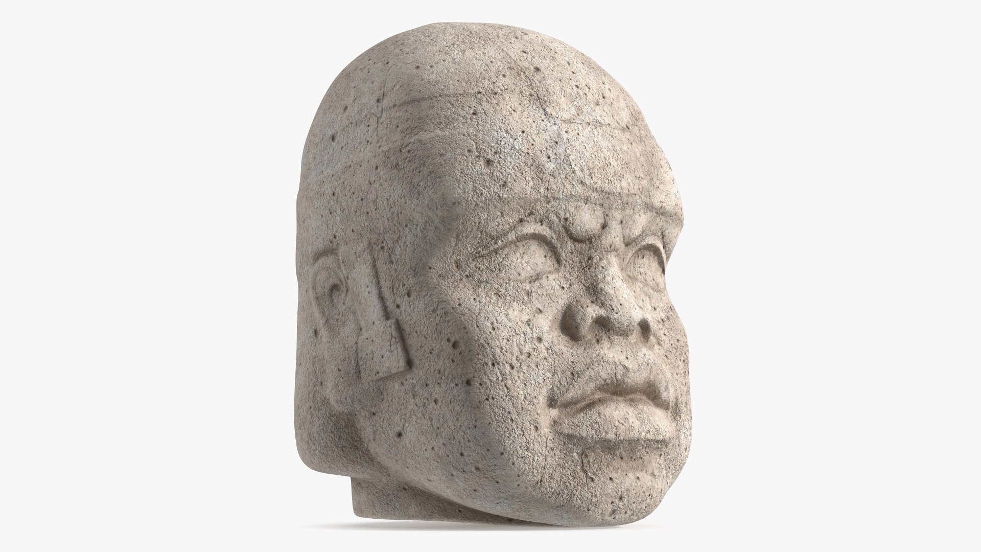 Statue Olmec Colossal Head New 3D - TurboSquid 2302285