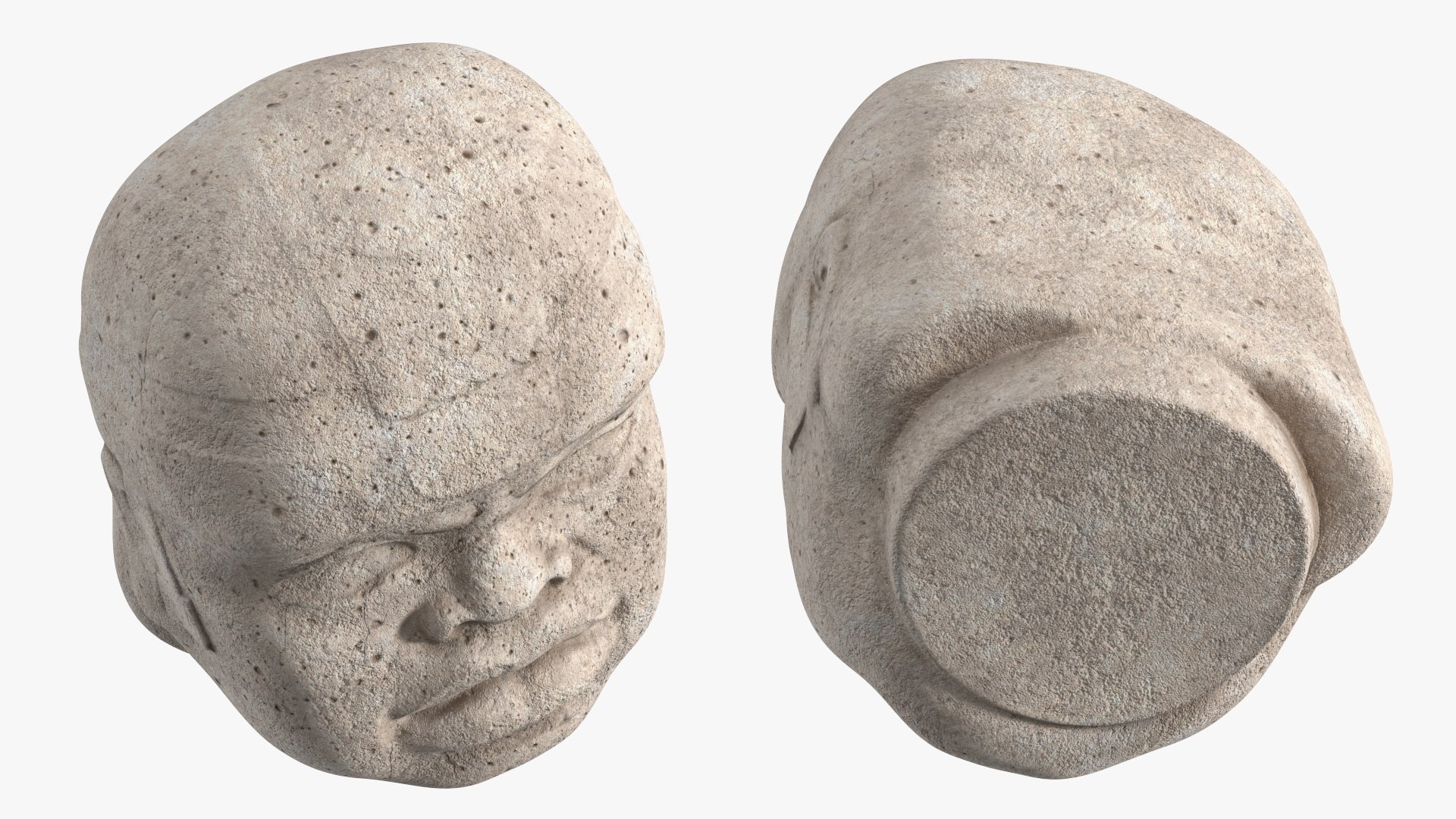 Statue Olmec Colossal Head New 3D - TurboSquid 2302285