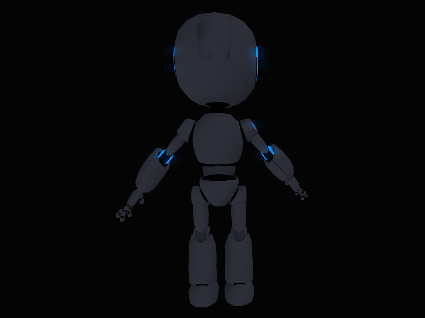 Cute Robot Rigged Model - TurboSquid 1653693