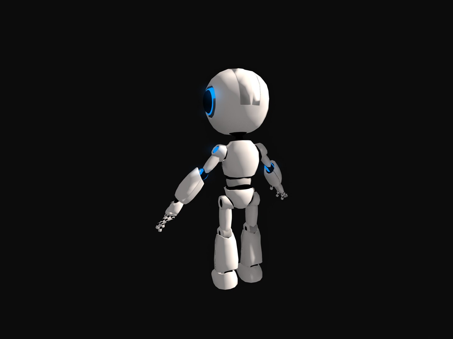 Cute Robot Rigged Model - TurboSquid 1653693
